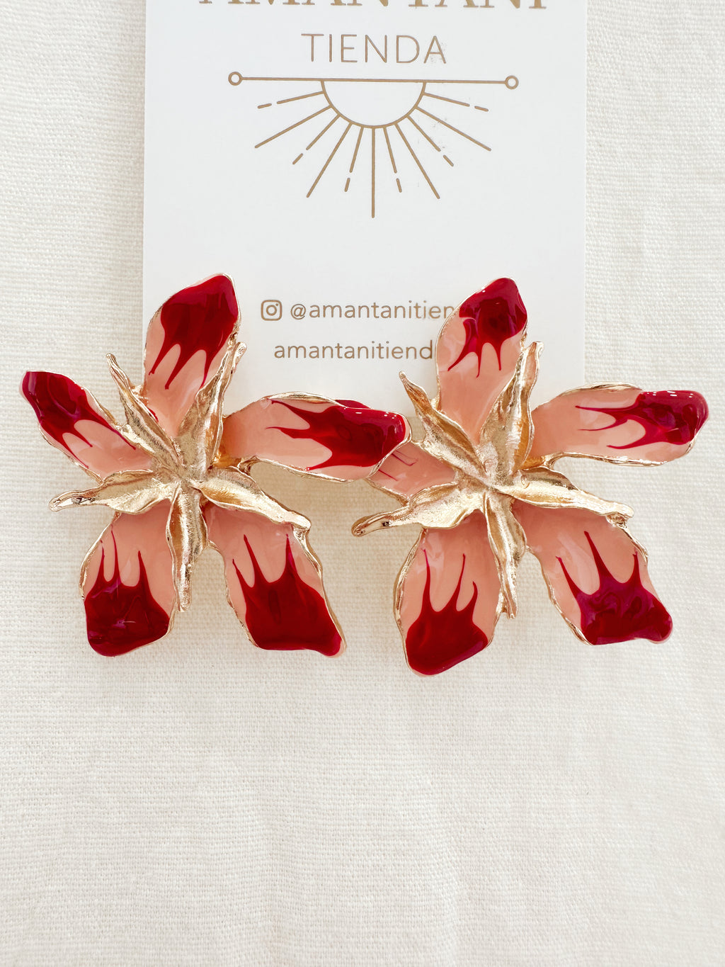 Aro Flor 1 Rojo – Amantani Tienda