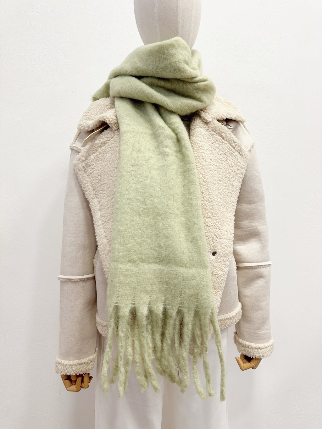 Bufanda Verde Pastel – Amantani Tienda
